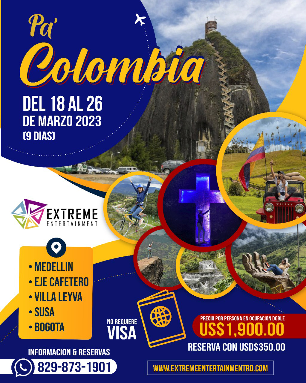 Colombia Extreme Full (Medellín, Eje cafetero, Villa Leyva, Susa y ...